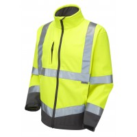 ISO 20471 Class 3 Softshell Jacket Yellow EcoViz